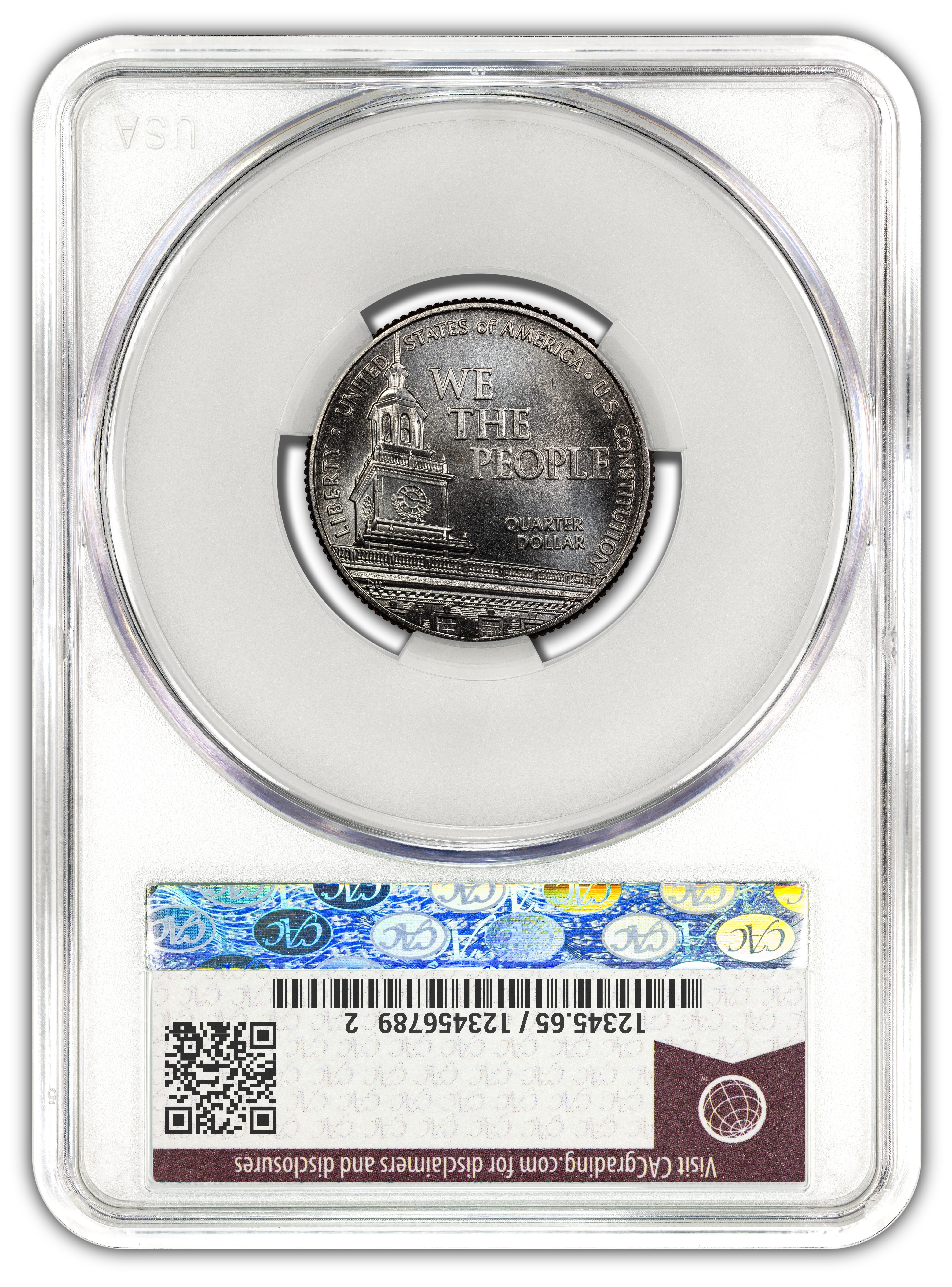 1776~2026-P U.S. Constitution Quarter - CAC MS65 Official Red Book ...